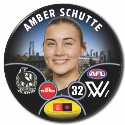 AFLW S9 Collingwood Football Club - SCHUTTE, Amber | eBay Australia