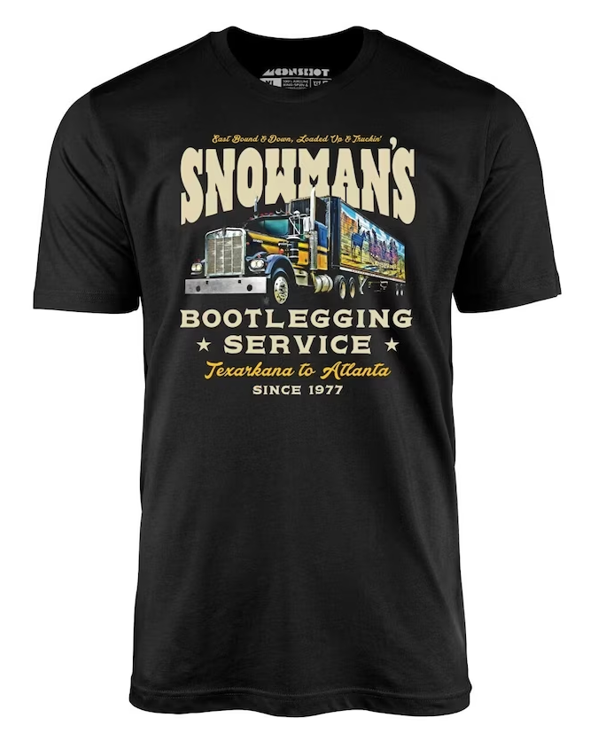 Smokey And The Bandit Trucking T-Shirt Burt Reynolds Jerry Reed Snowman ...