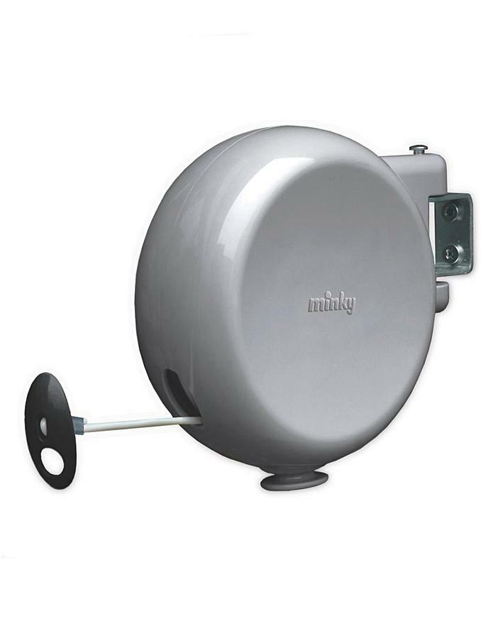 Minky 15m Retractable Reel Outdoor Single PVC Washing Clothes Line ...