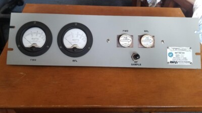 Bird 4527 Thruline rack mount dual meter Wattmeter, includes 2 elements ...