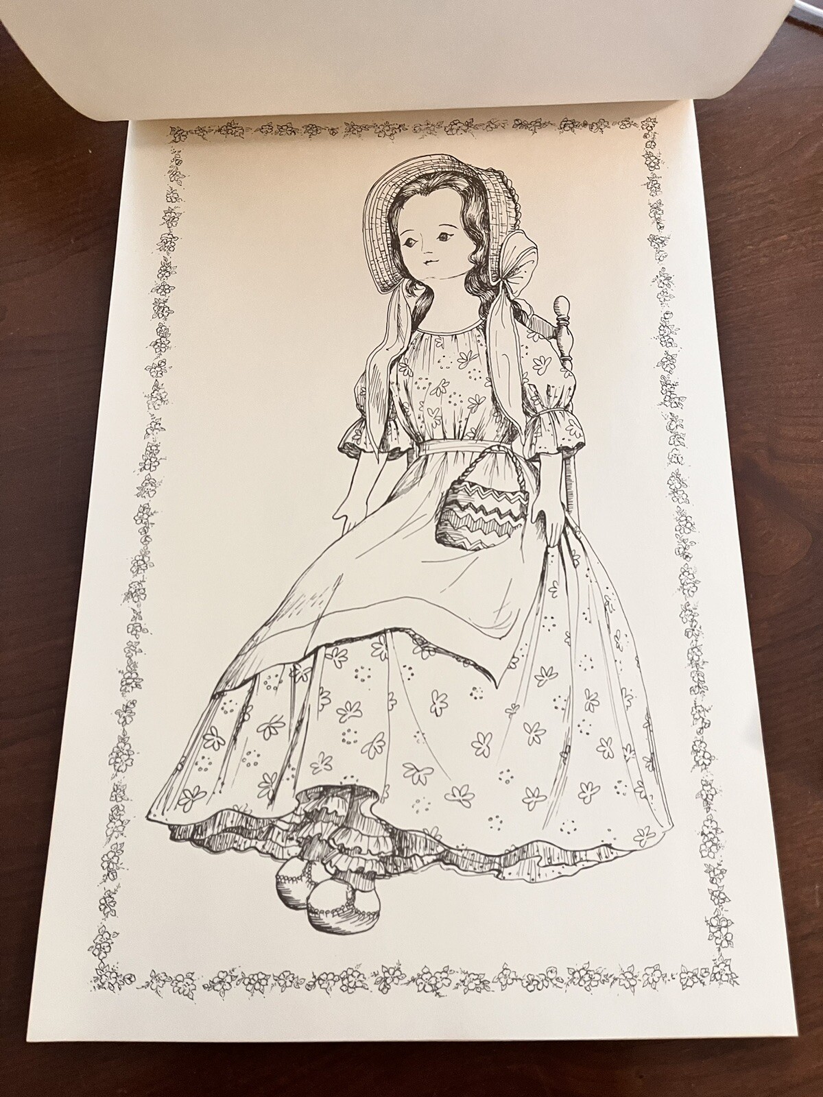 SWEET Vintage Kim's Genuine Antique Dolls Coloring Book by Red Farm ...