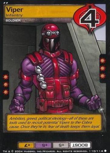 GI Joe TCG: Viper, Infantry [Played] from set GI Joe Base Set - WOTC ...