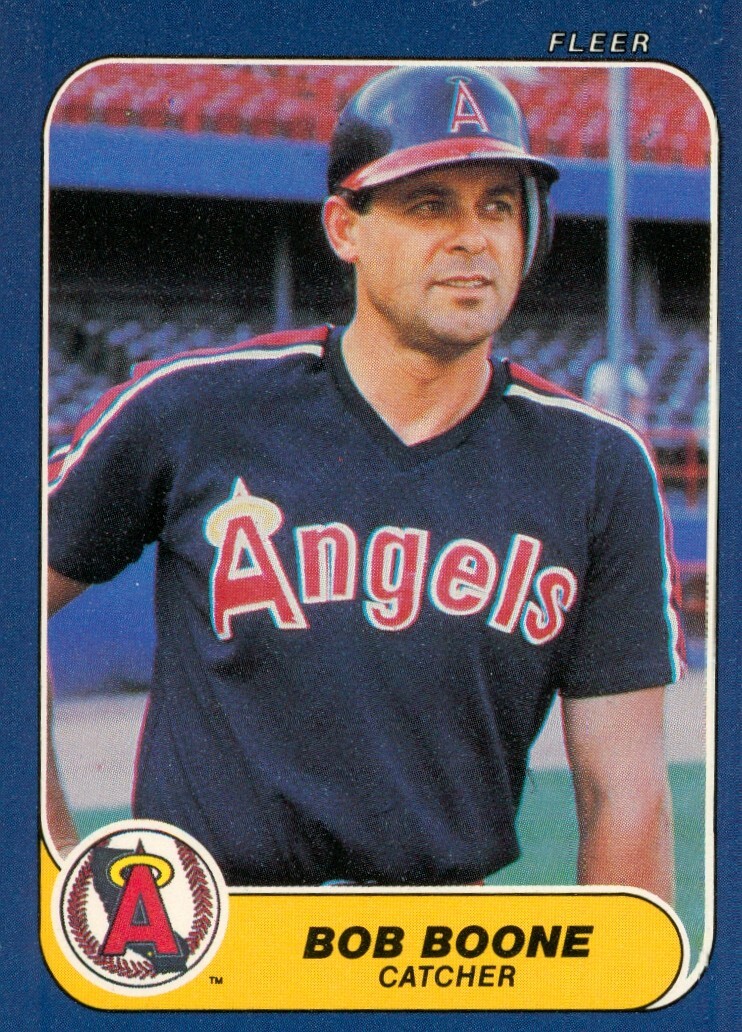 1986 Fleer Bob Boone 149 Angels | eBay