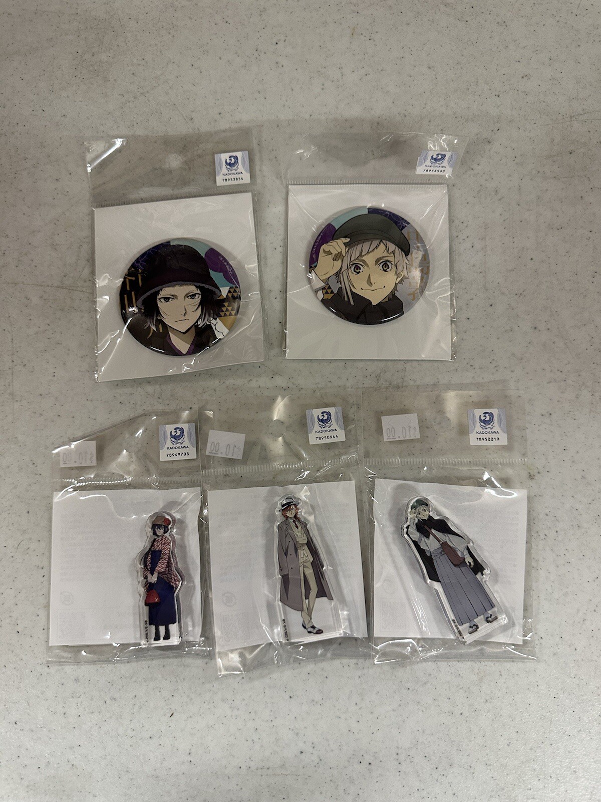 Bungo Stray Dogs Atsushi Akutagawa Can Badge Kyoka Pin Mini Figure ...