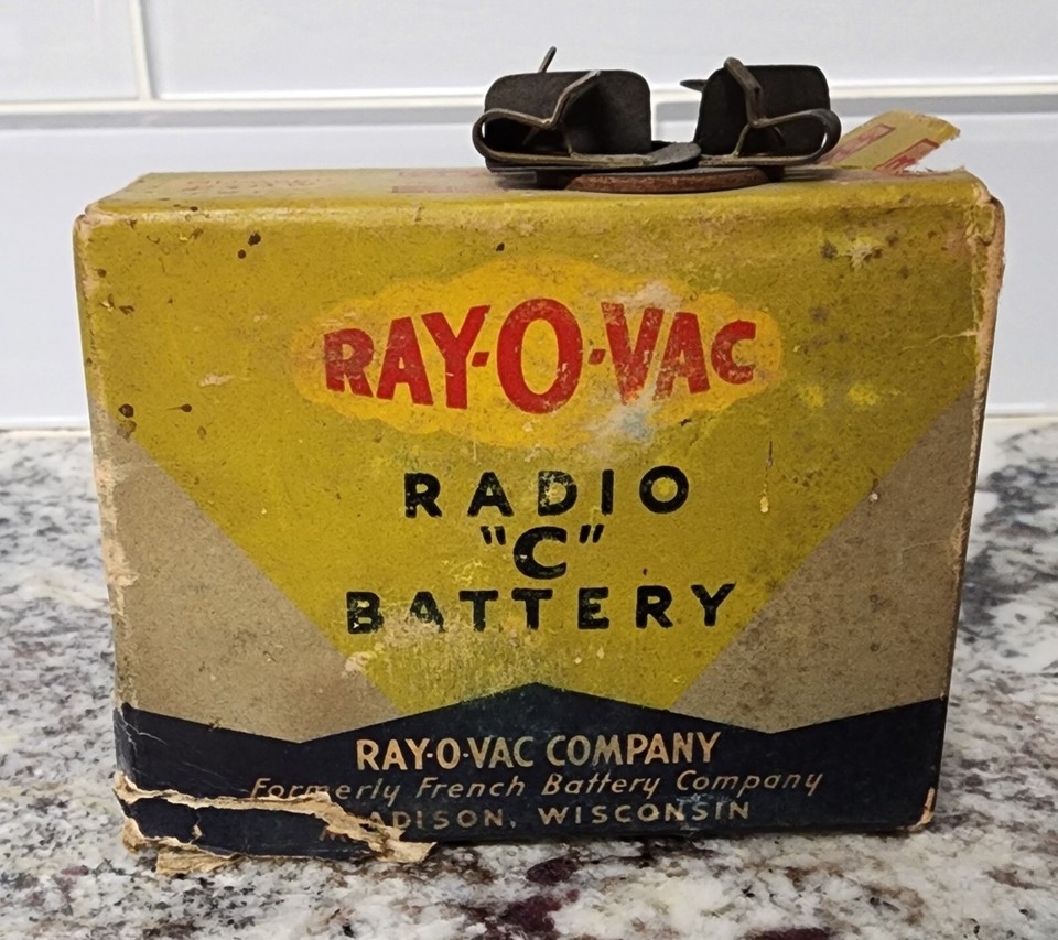 Rayovac No. P 231 W Radio "C" Battery - Unusual RAY-O-VAC Battery | eBay