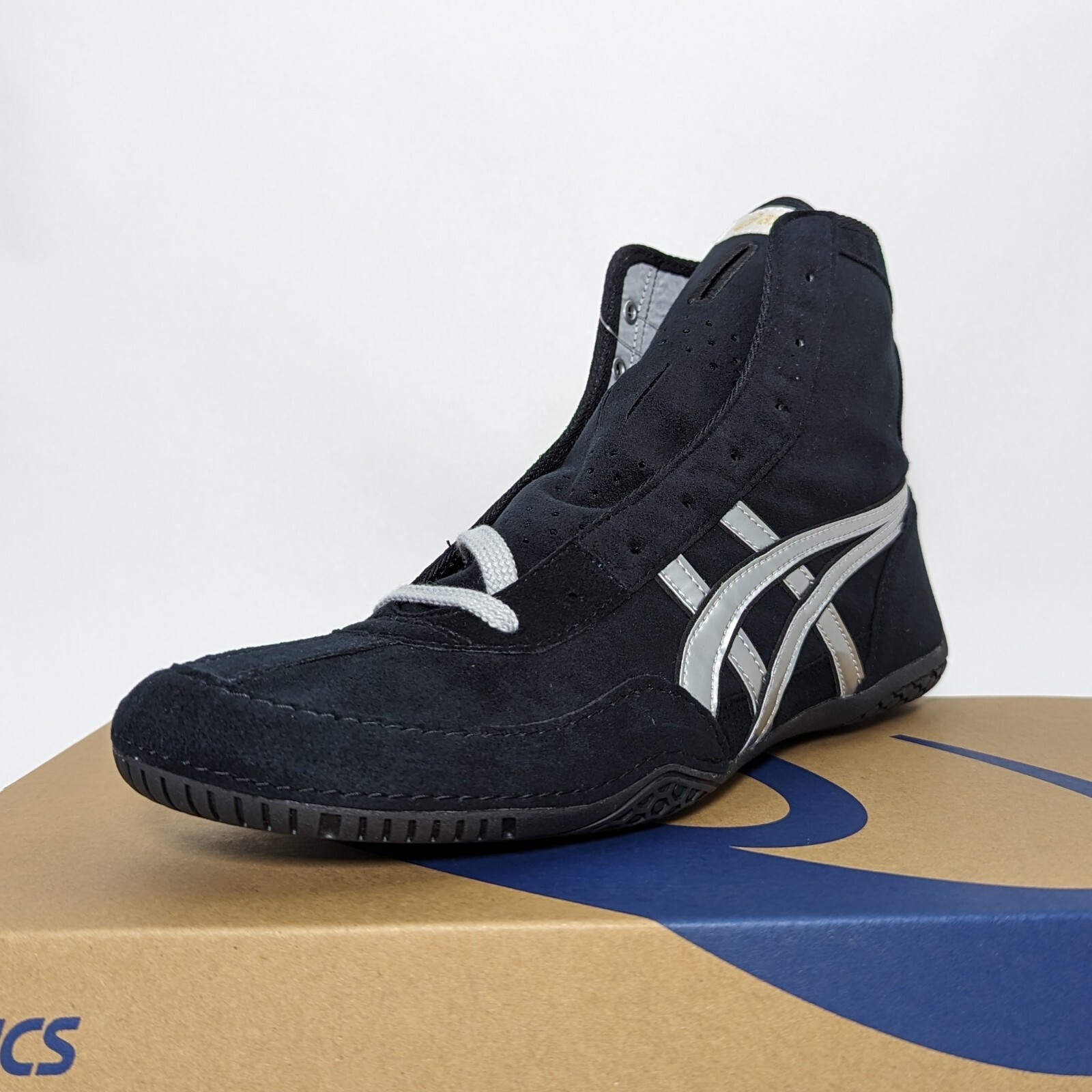 ASICS Wrestling Shoes 1083A001 EX-EO Black/Silver(edge:Black) (TWR900 ...
