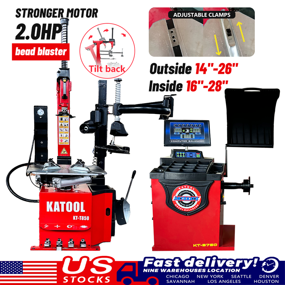 Tire Changer Machine Bead Blaster Wheel Balancer Machine Auto ...