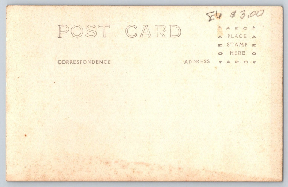 RPPC VINTAGE OLD OUTDOOR REAL PHOTO POSTCARD BUILDING WW1 WAR DAMAGE ...