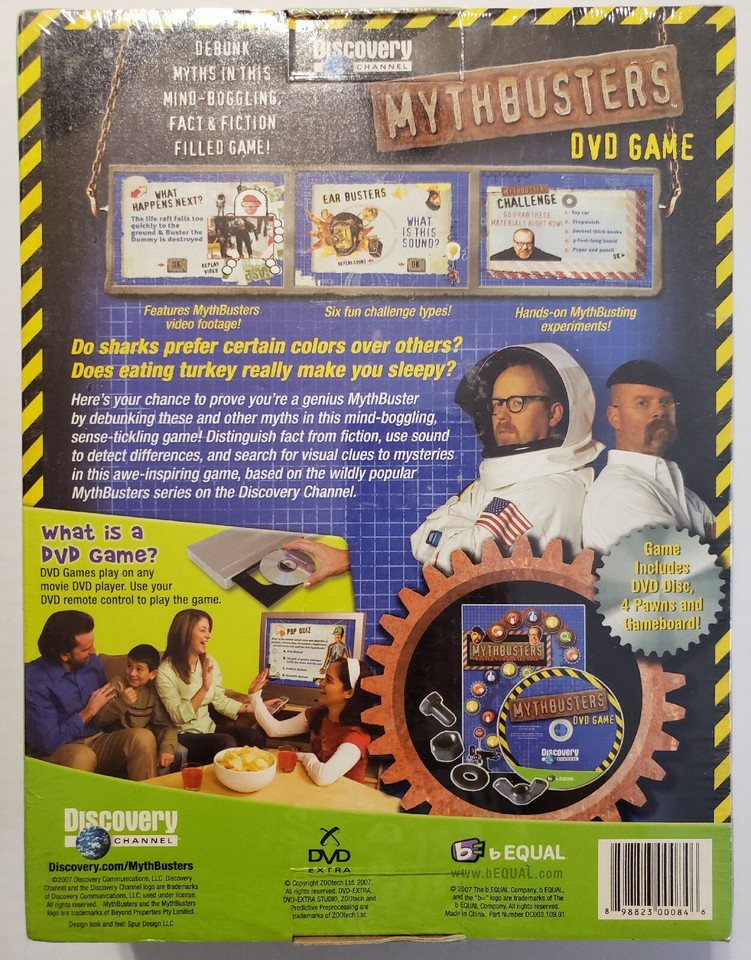 MythBusters DVD Game 2007 Discovery Channel (Factory Sealed) 898823000846| eBay