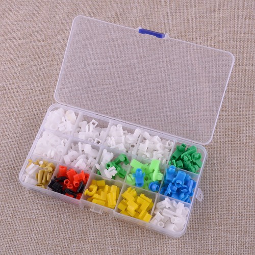 160x Mixed Plastic Car Door Lock Rod Clips Fasteners Retainers Rivets ...