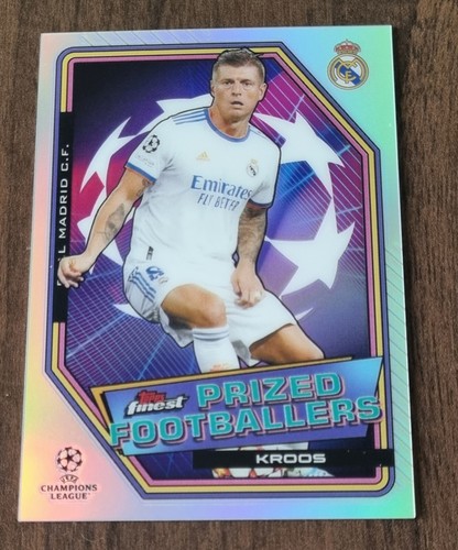 2021-22 Topps Finest UCL Prized Footballers Toni Kroos Real Madrid | eBay