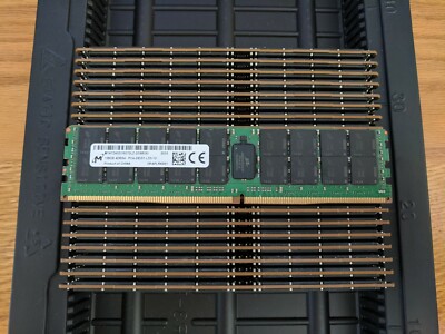 Micron 128gb PC4-2933Y 4DRx4 DDR4 ECC LRDIMM Server Memory ...
