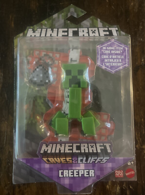 Minecraft Caves and Cliffs Creeper Action Figure Mattel Sealed | eBay