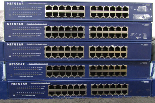 LOT OF 5 Netgear ProSafe 24 Port Gigabit Switch JGS524 v2 | eBay
