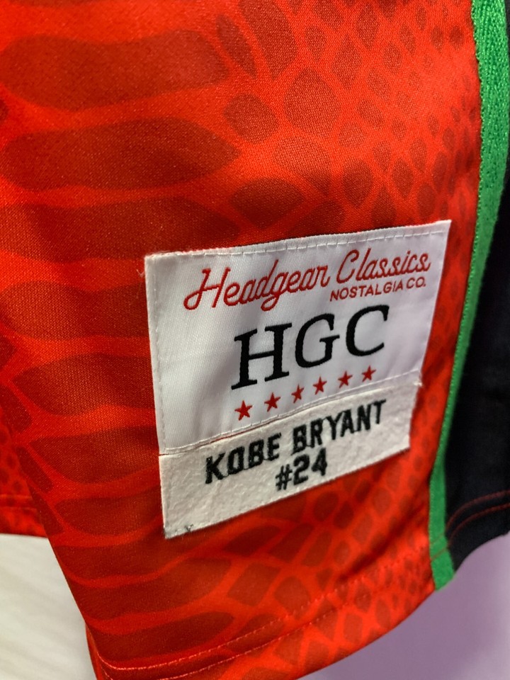 Headgear Classics Basketball Jersey #24 Kobe Bryant Black Mamba Grinch ...