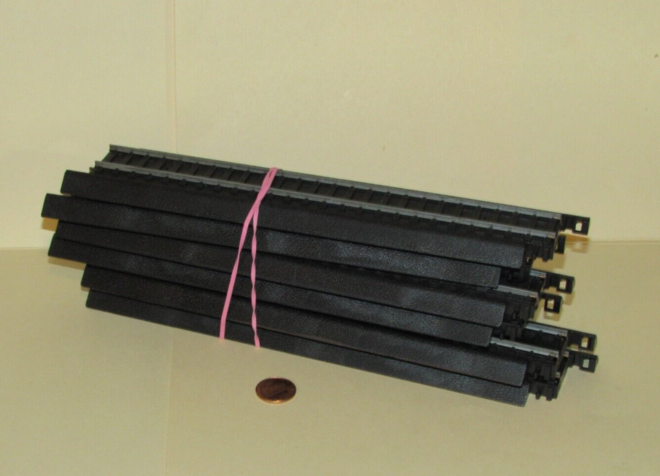 6 ho POWER-LOC STRAIGHT TRACK w/ STEEL RAILS for Model Train Layouts ...
