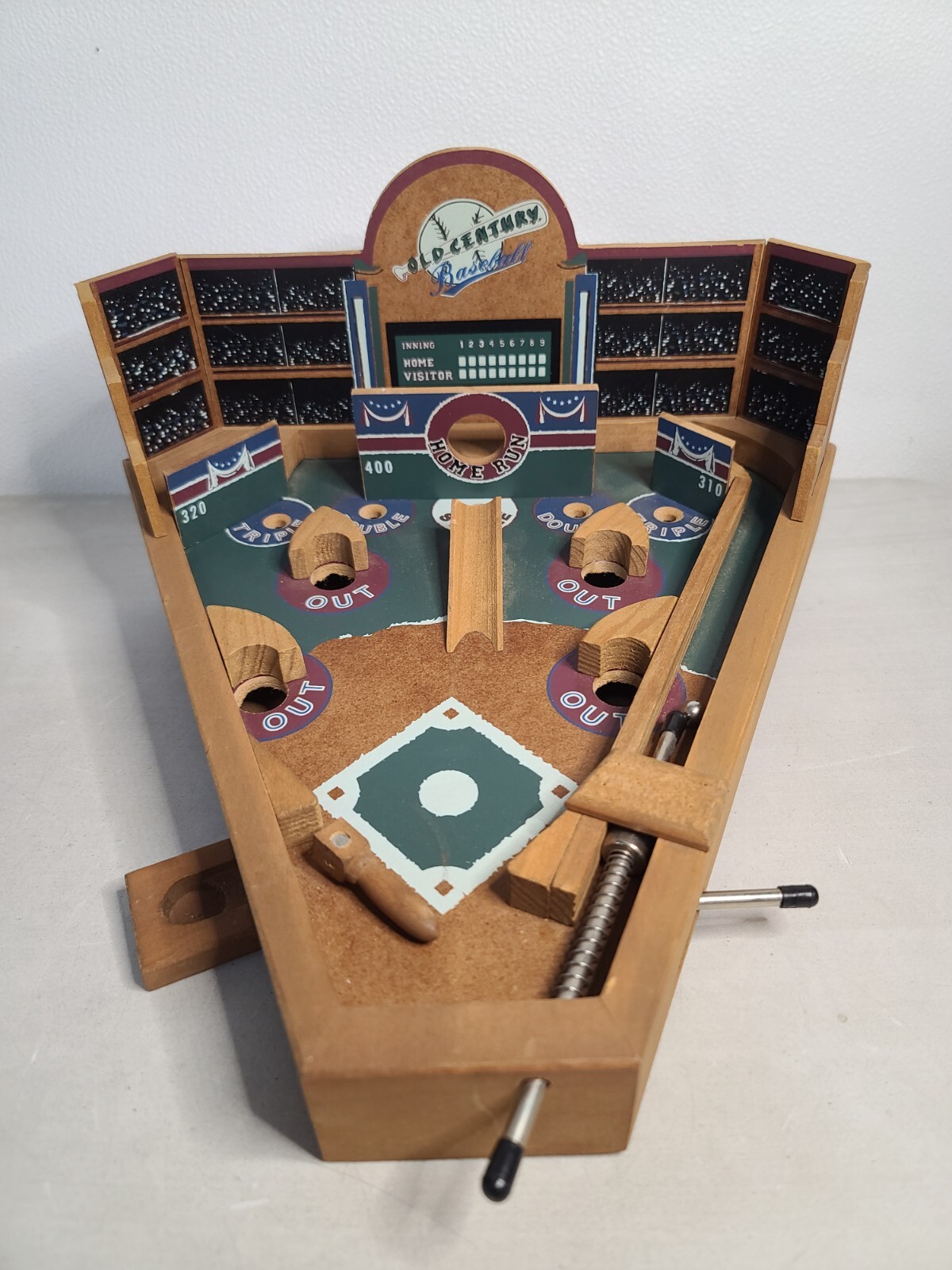 Classic Old Century Wooden Baseball Pinball Style Game | eBay