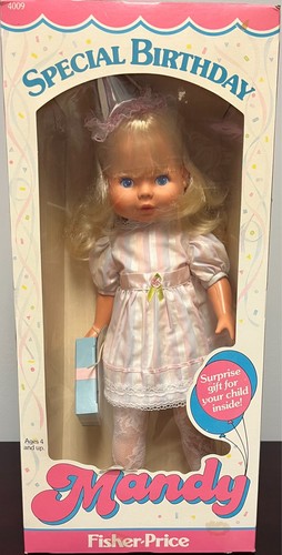 Vintage 1985 Fisher Price My Friend Special Birthday Mandy Doll W ...