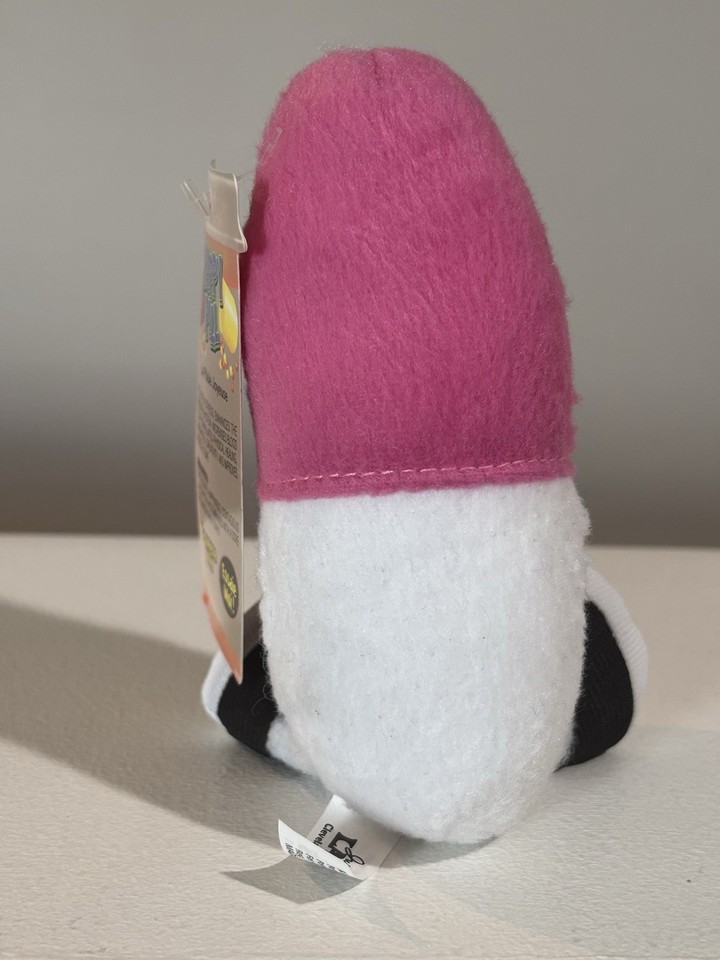 JUST FOR LAUGHS 6" PINK & WHITE HAPPY PILL GIGGLING TALKING PLUSH WITH ...