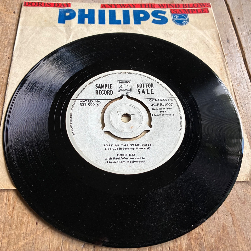 Job Lot 6x 1950s/60s Vinyl 45s, all promos/ demos, Petula Clark, Doris ...