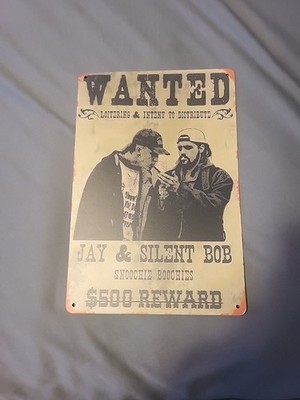Jay & Silent Bob Wanted Medal Sign 8" X 12" Clerks Dogma | eBay