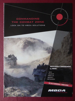6/2012 PUB MBDA MISSILE SYSTEMS ERYX MILAN SOUVIM FIRE SHADOW ORIGINAL ...