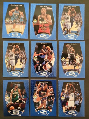 Lot of nine 1998 Collectors Choice Starquest, Kemp, Billups, Finley ...