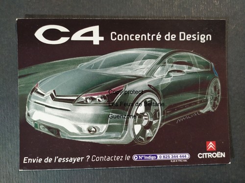 CITROEN C4 publicité carte postale | eBay