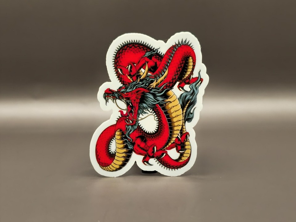 Japanese Dragon Stickers Anime Vinyl Decals Waterproof Asian Mythical ...