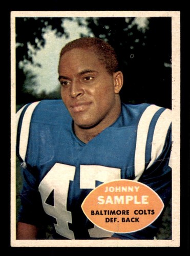 1960 Topps Football #9 Johnny Sample VG *e1 | eBay