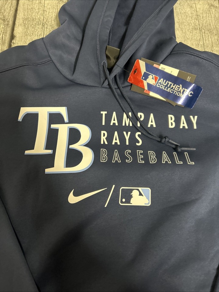 NWT Men’s Nike Tampa Bay Rays Hoodie Large Navy MLB Therma Fit ...