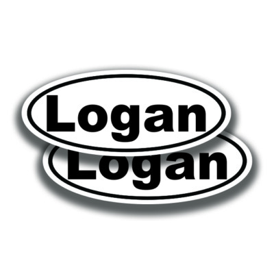 LOGAN NAME DECALs 2 Stickers Bogo Car Truck Bumper Window | eBay