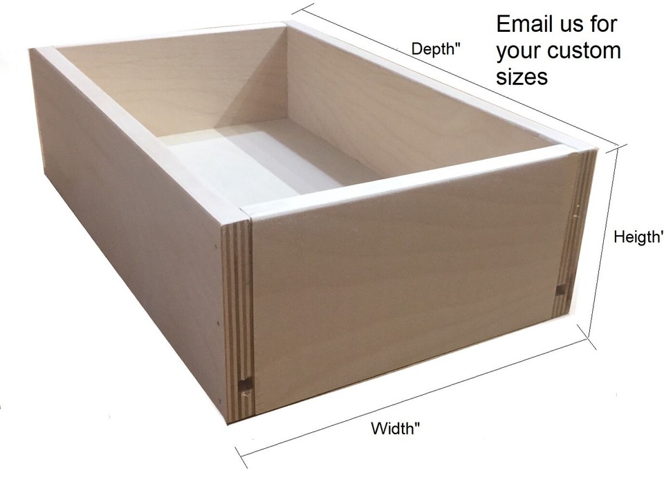 Custom, cut to size, Replacement Drawer BOX, Bathroom Vanity Drawer | eBay