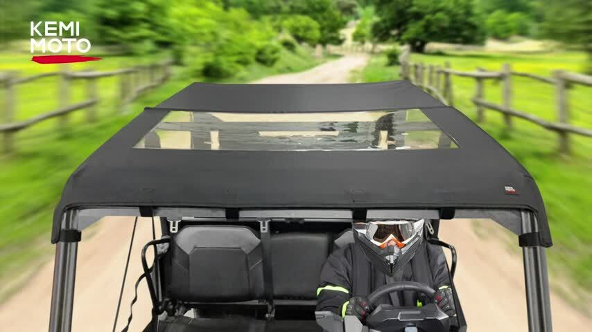 UTV Soft Roof Top Cover Canvas For Polaris Ranger Crew XP 1000 900 500 ...