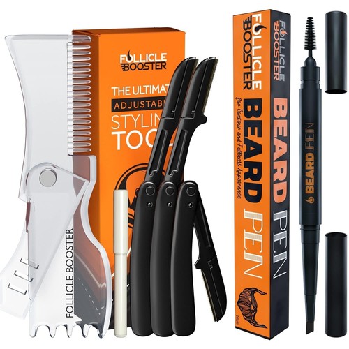 Beard Filler Pen - 2 Pack Black and Beard Shaper Kit | eBay