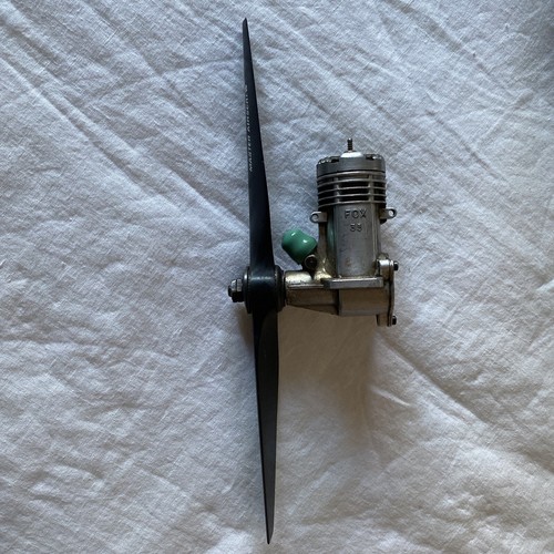 Vintage Fox 35 Model Airplane Engine / With Master Airscrew Wings | eBay