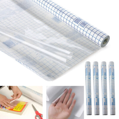 4 Rolls Hardcover Protection Clear Cover Matte Covering Self Adhesive ...