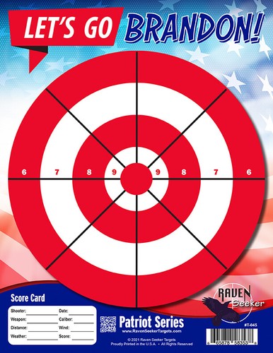 "LET'S GO BRANDON" Range Shooting Pistol / Rifle TARGETS!100 PACK (50 ...