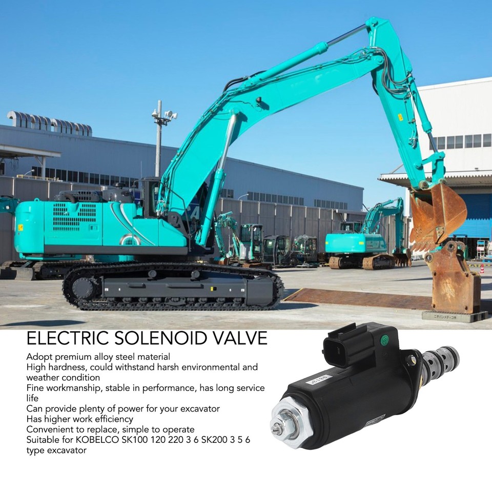 Electric Solenoid Valve Professional Excavator Replacement Hydraulic ...