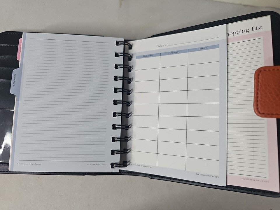 Franklin Covey 365 Organizer (2006) Leather Organizer Clutch Brown ...