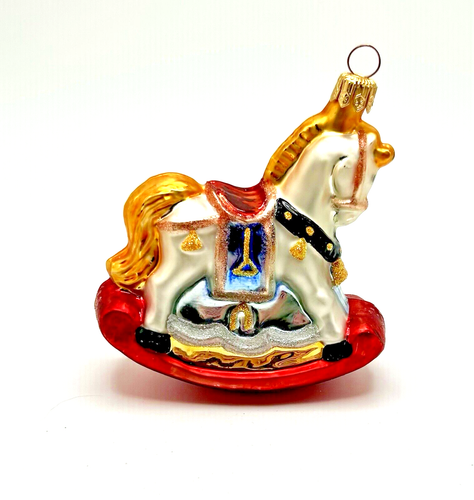 Vintage Christopher Radko Ornament PONY RIDE 98-381-0 Rocking Horse | eBay