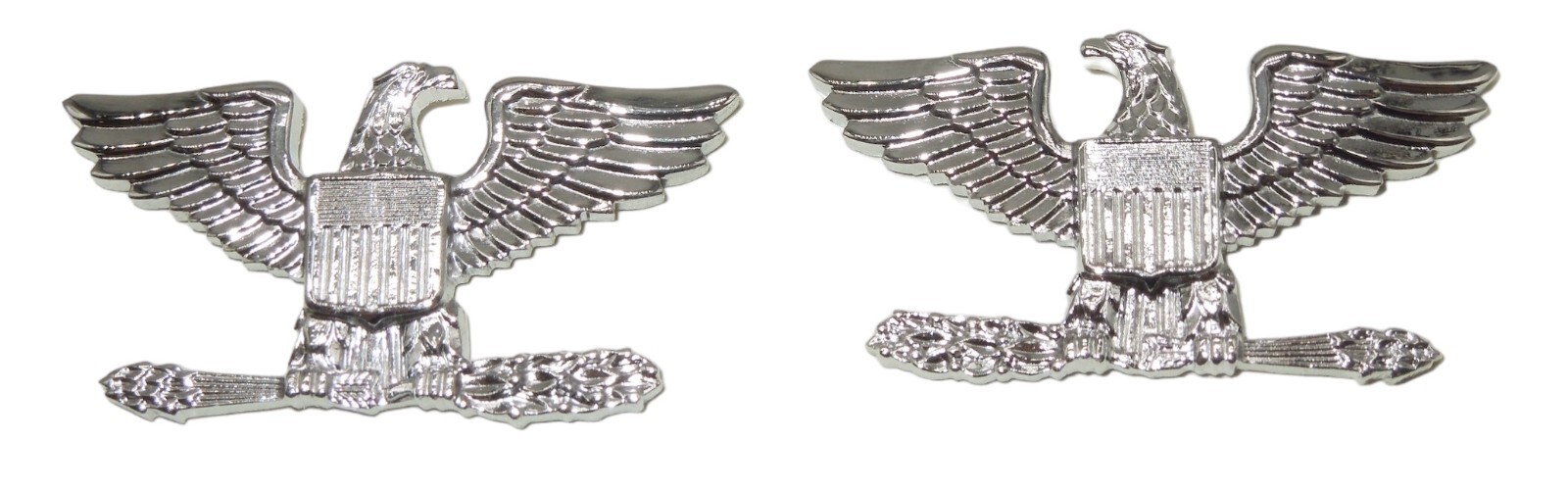 ONE (1) Modern US Military Colonel Eagles Rank Officer Pins Pair on ...