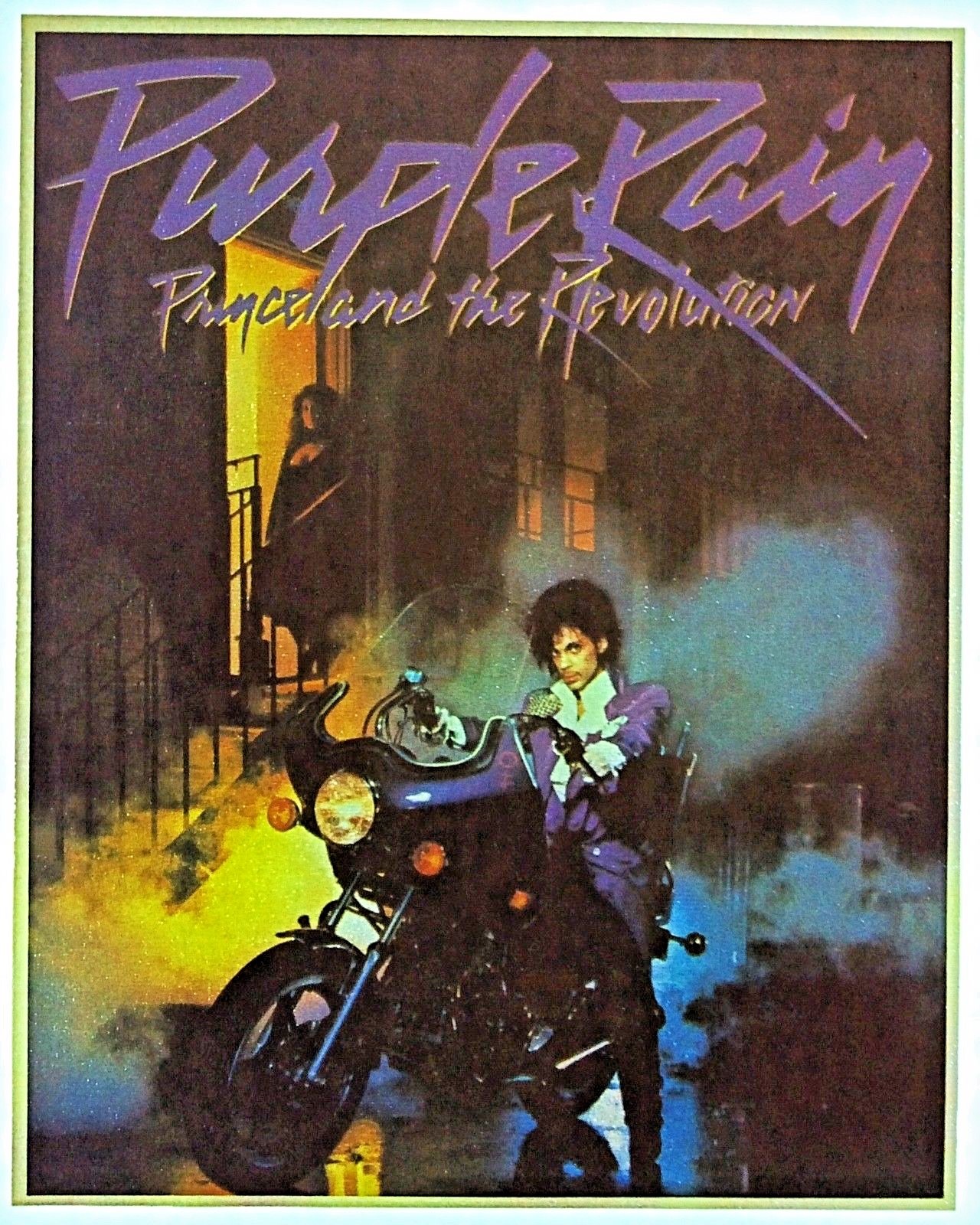 Original Vintage Prince Purple Rain Album Cover Iron … - Gem