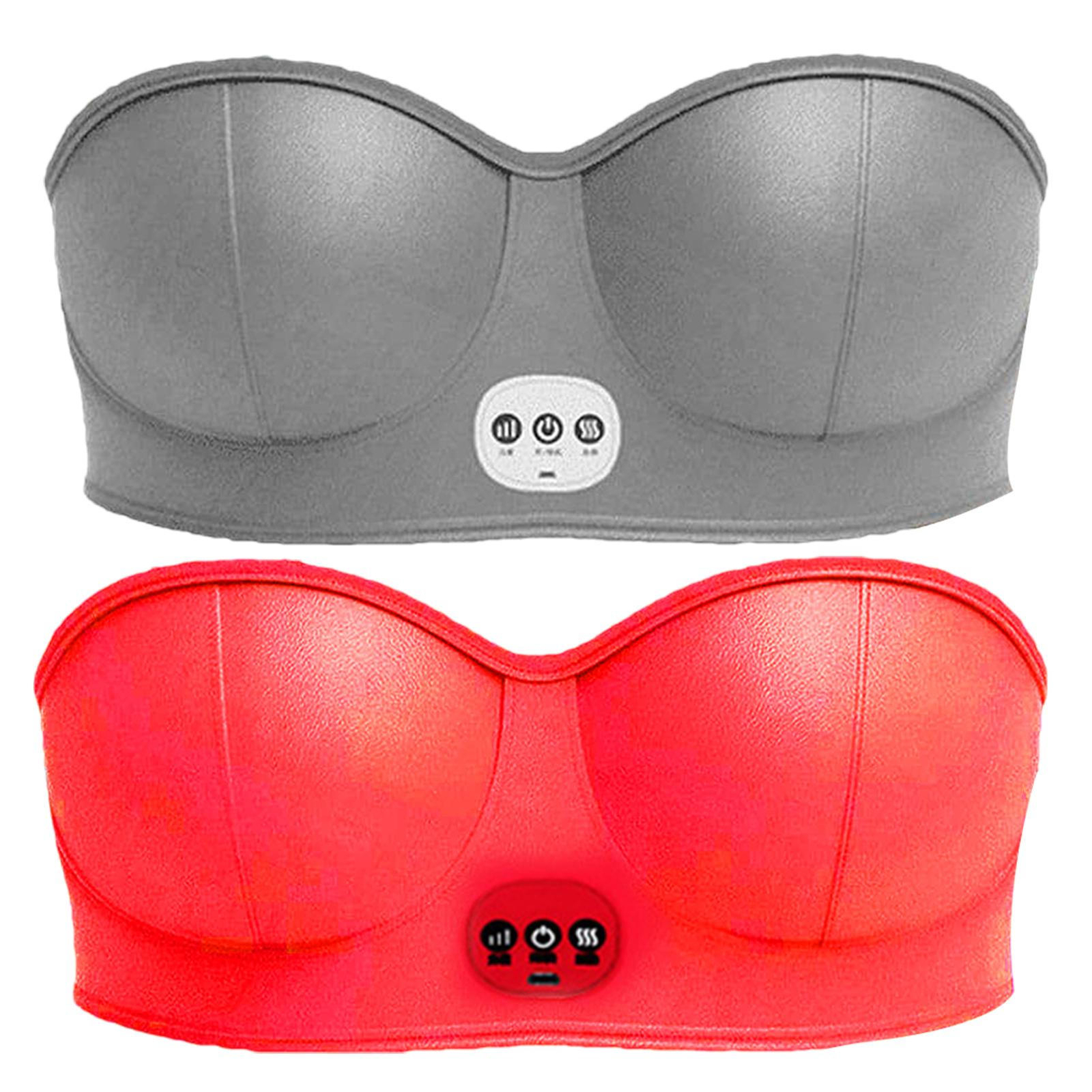 Breast Lift Massager Bra Vibration Enlargement Chest Enhancer Heating ...