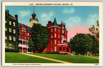 Postcard Virginia Intermont College - Bristol Virginia | eBay