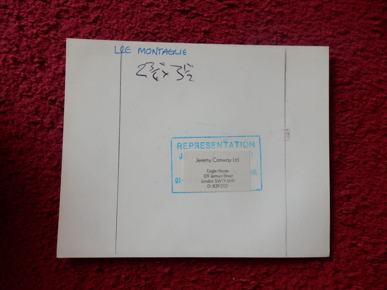 ACTOR LEE MONTAGUE AGENCY PHOTO | eBay