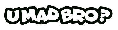 U MAD BRO? Vinyl Decal, Bumper Sticker, JDM, Truck, Car, Windows ...