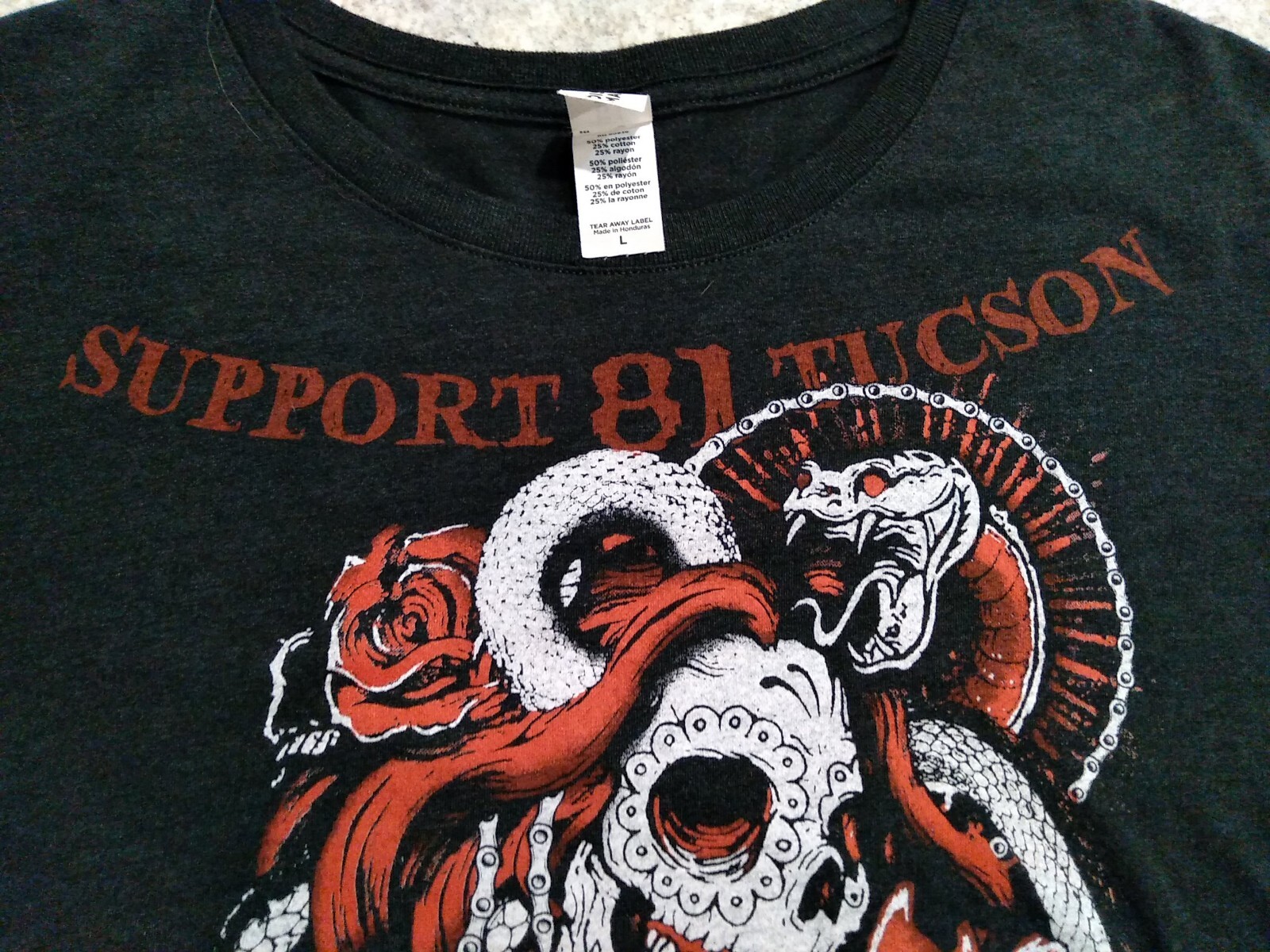 Womens Hells Angels Dago Black 81 supporter T shirt … - Gem