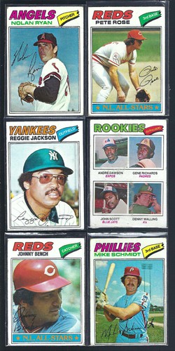 1977 Topps BASEBALL COMPLETE SET of 660 LOW to MID Grade G to VG to EX+ ...