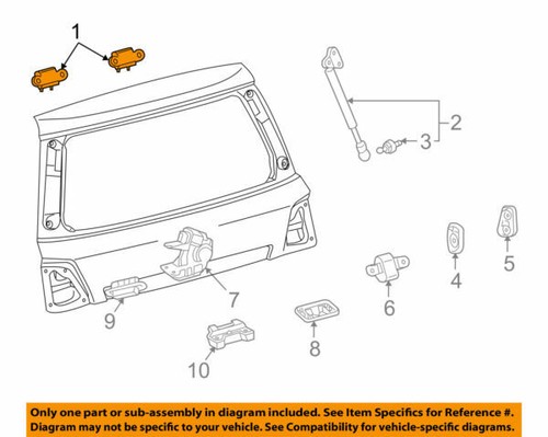 68810-28040 Toyota Hinge assy, back door, rh 6881028040, New Genuine ...